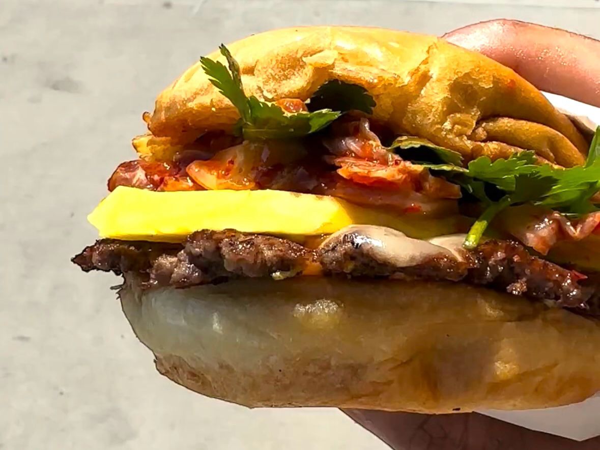 Korean Fusion Firecracker Burger: A Spicy Twist on a Classic Favorite ...