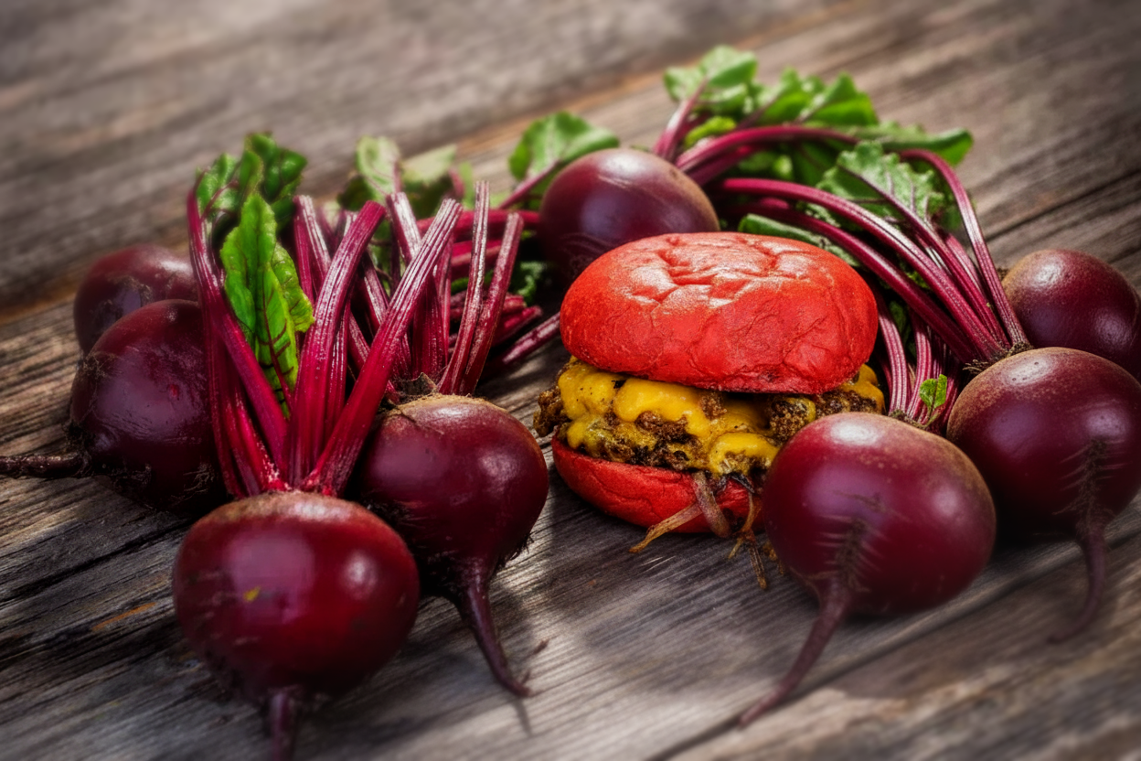 Why Wulf Burger’s Red Bun Is Naturally Red | Beet Extract